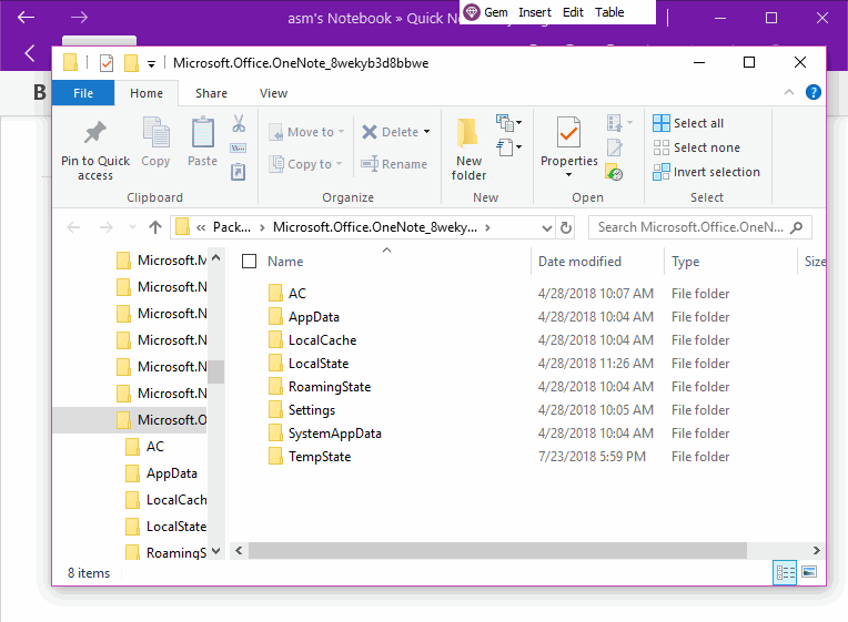 UWP Where Is The Cache Folder Of OneNote For Windows 10 Office 