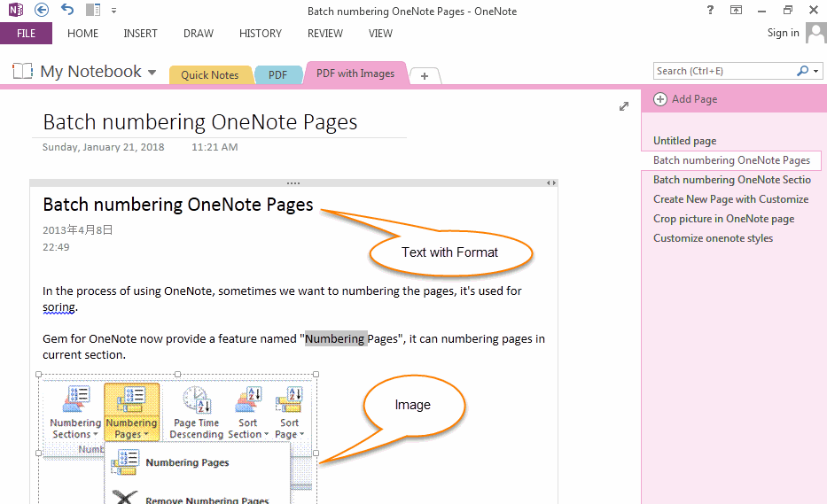 Convert PDF Files To Formatted Text And Images And Import Into OneNote 
