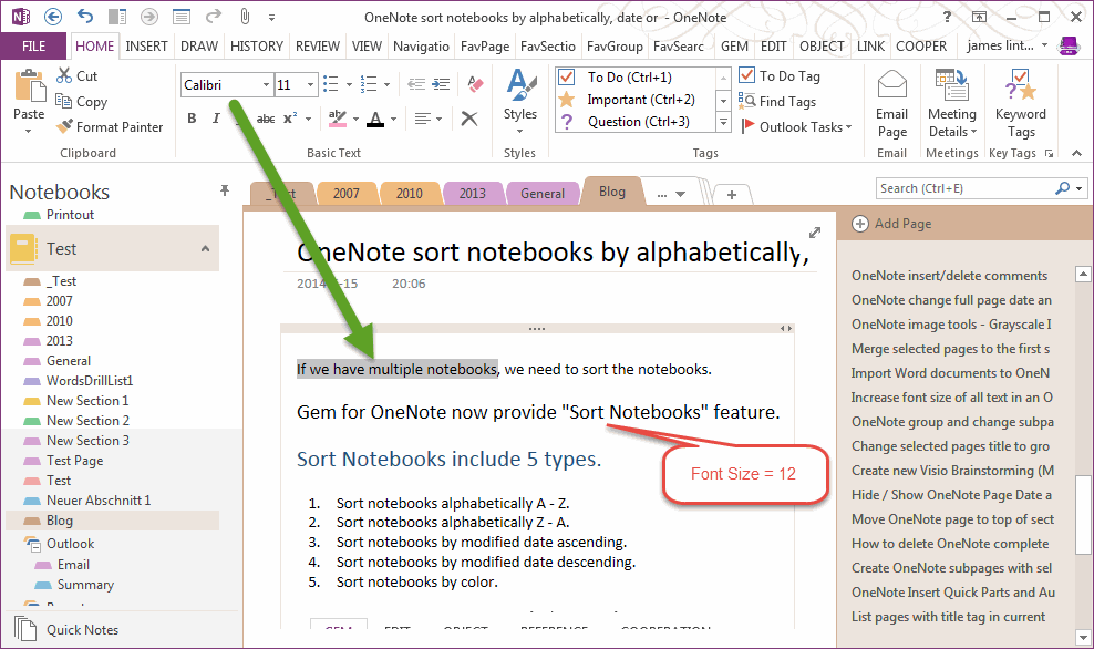 Batch Set OneNote Text Font Size And Paragraph Spacing Office