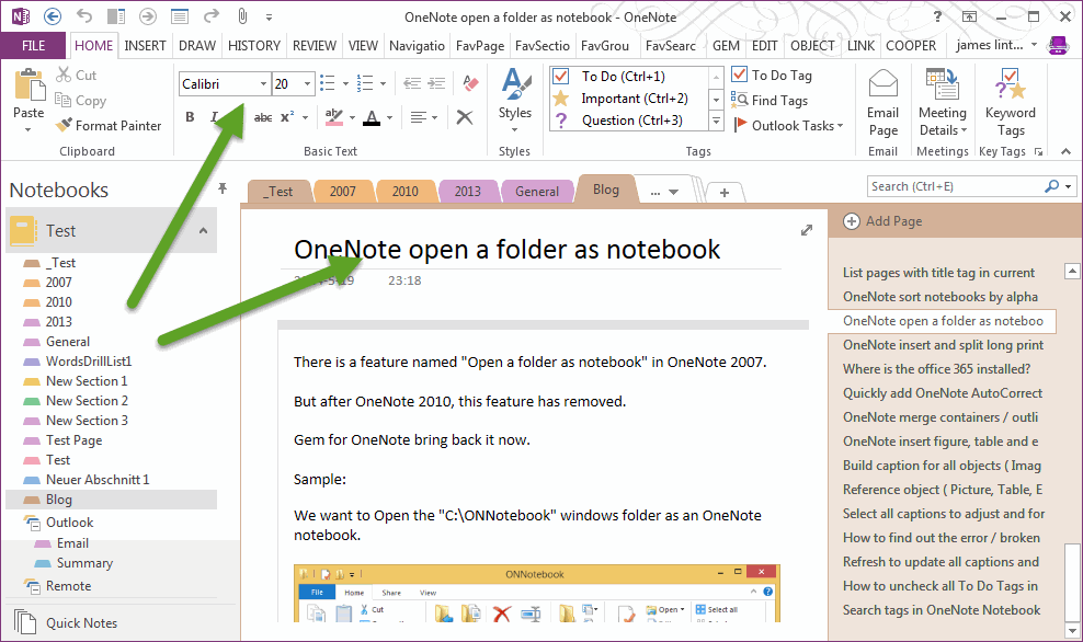 Batch Set OneNote Page Title Font Size And Spacing Office OneNote