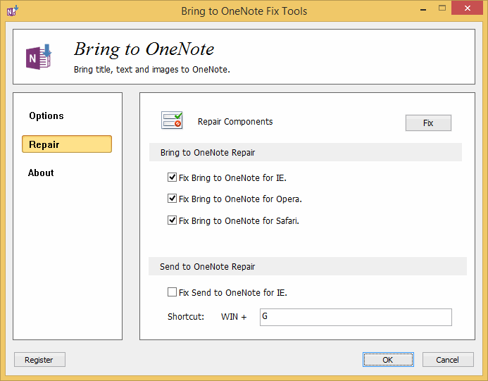 OneNote Screen Clipping Shortcut Setting Tools Office OneNote Gem Add Ins