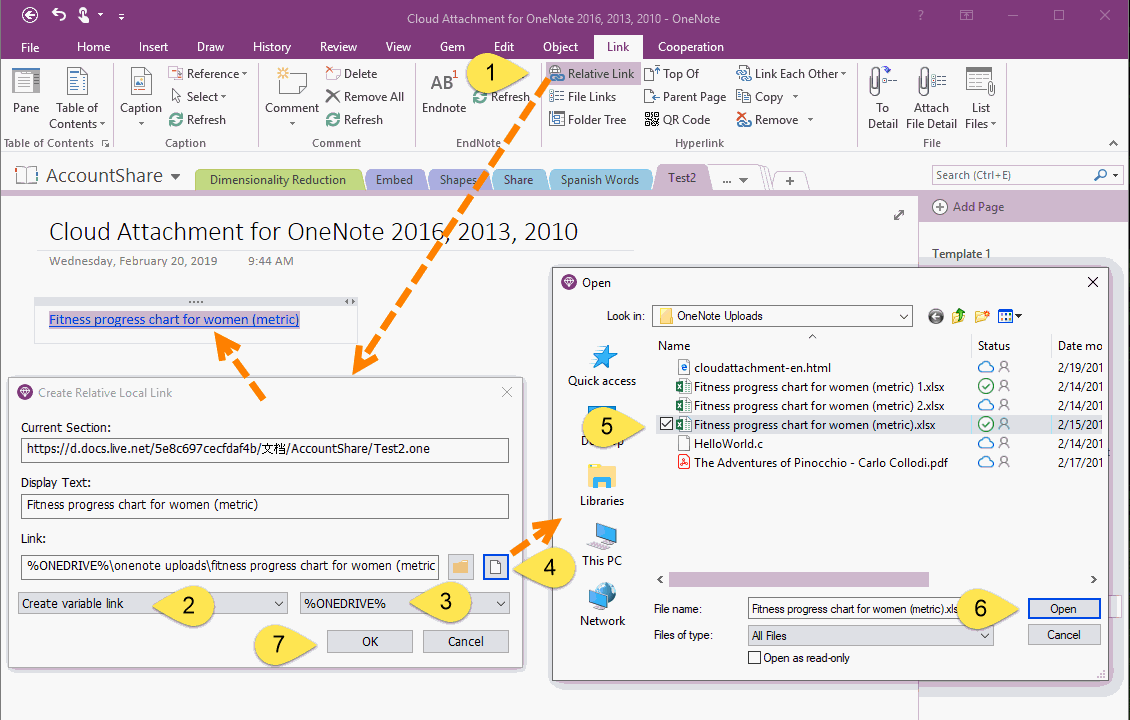 EXE How To Insert Attachment From OneNote 2016 2013 2010 