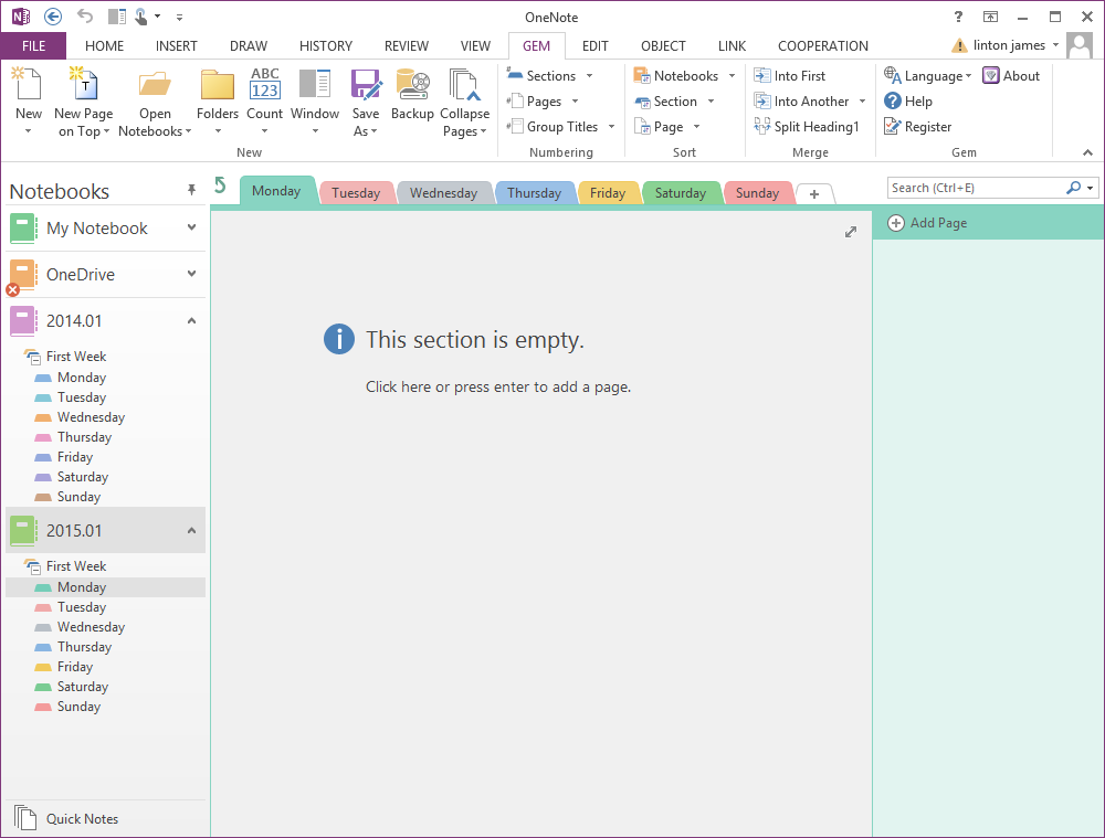 Copy OneNote Notebook s Structure And Paste Into Another One Office OneNote Gem Add Ins
