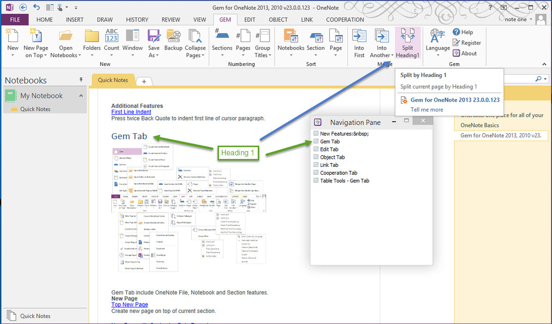 Split OneNote Page To Multiple Subpages By Heading 1 Office OneNote