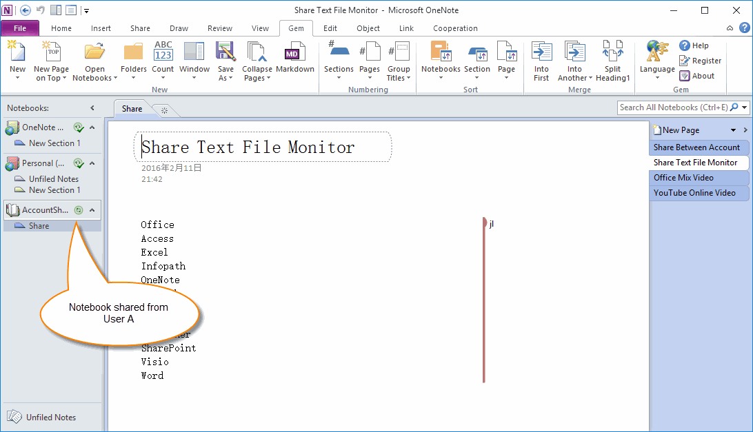 How To Open Notebook Shared From Other User In OneNote 2010 Office 