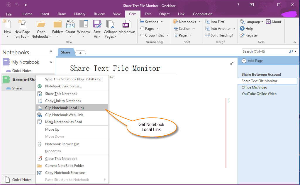 How To Open Notebook Shared From Other User In OneNote 2010 Office 