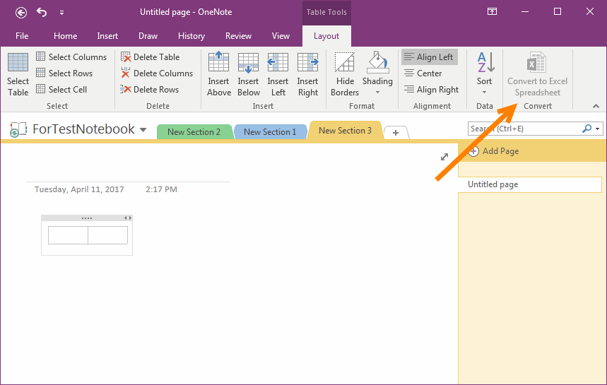 Why The Convert To Excel Spreadsheet Is Disabled And Grey In Layout 