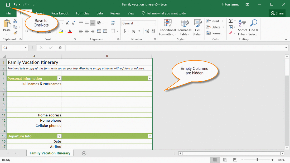 How To Remove Extra Empty Columns Display In Excel Spreadsheet In 