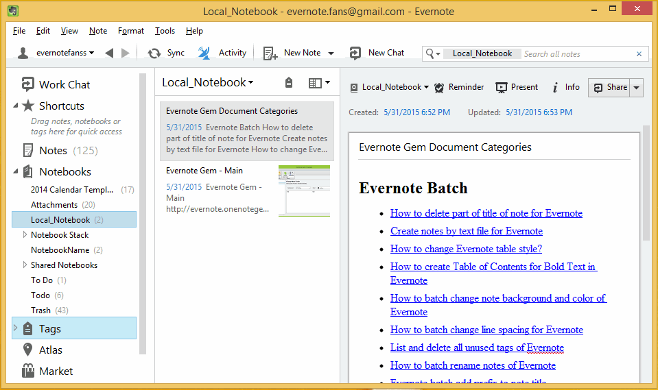 How To Remove All Hyperlinks In An Evernote Note Office OneNote Gem Add Ins
