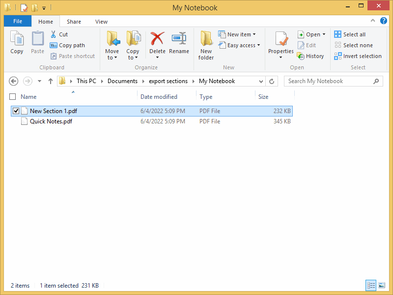 How To Bulk Export Multiple Specified OneNote Sections Into Multiple