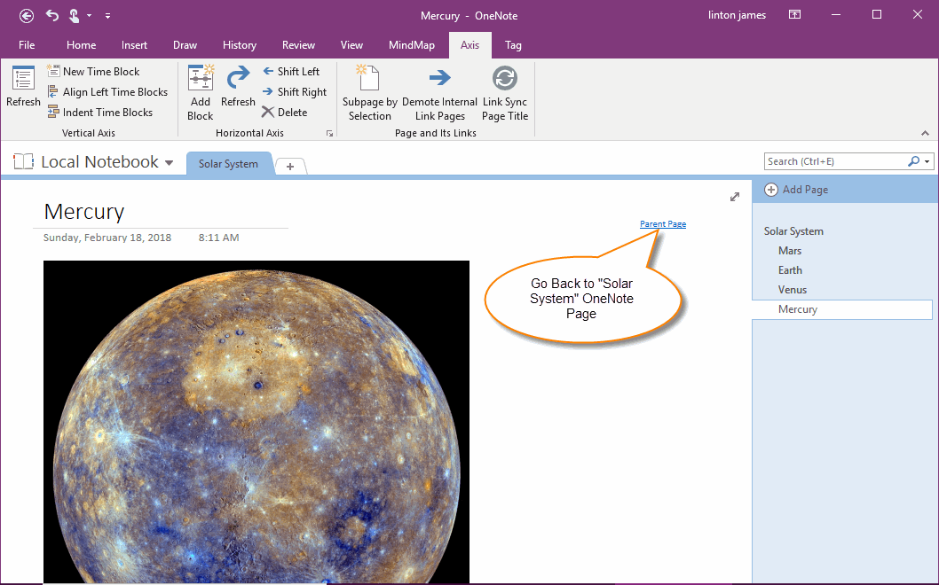 Quickly Create Subpage With Backlink From OneNote Mind Map Office 