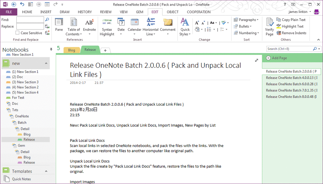 Import Text Files Folder And Subfolders Tree Structure Into OneNote 