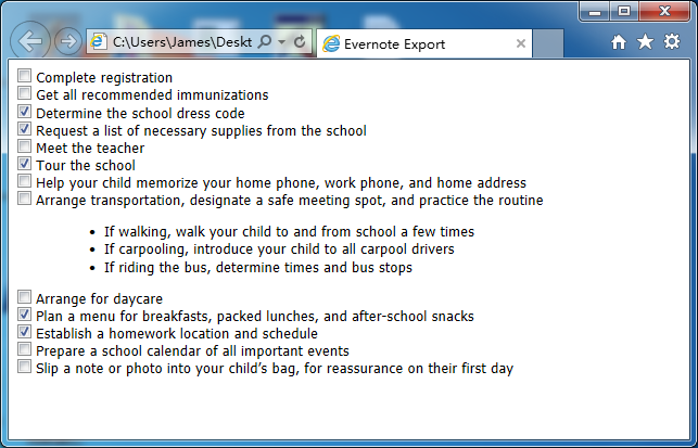 Transfer EverNote To do Checkbox To OneNote Office OneNote Gem Add Ins