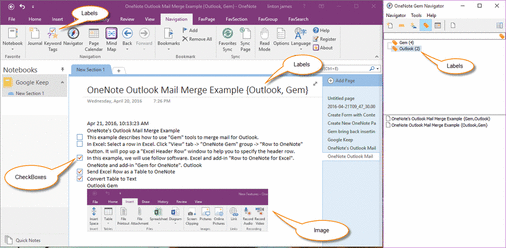 OneNote's Google Keep Importer - Office OneNote Gem Add-Ins