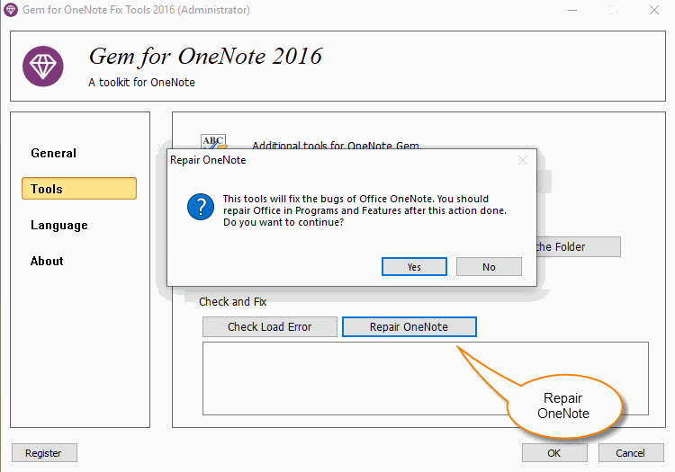 EXE How To Repair OneNote 2016 2013 2010 To Fix The Add ins Errors 