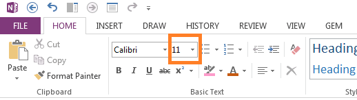 Increase Font Size Of All Text In An OneNote Page Office OneNote Gem 