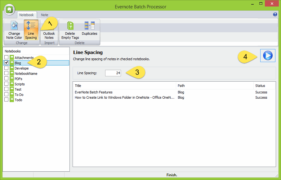 How To Batch Change Line Spacing For Evernote Office OneNote Gem Add Ins